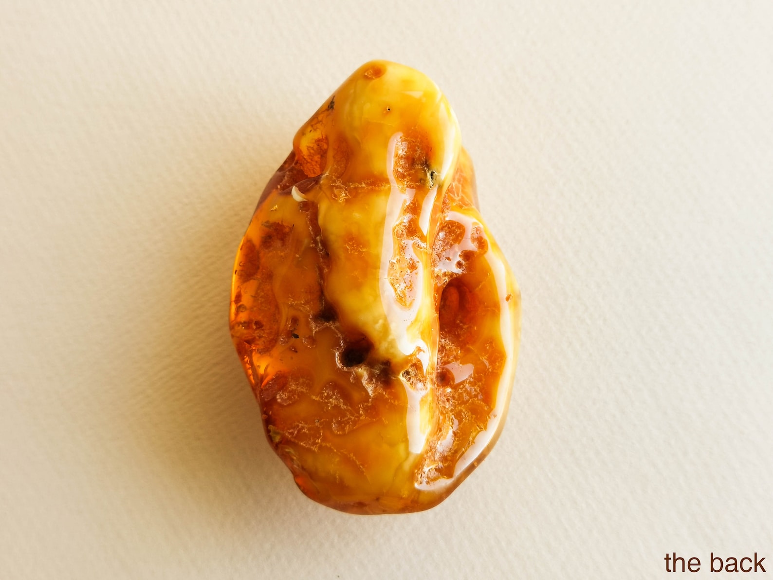 Massive Caramel White Color Amber Souvenir Stone, Yellow Unique Shape ...
