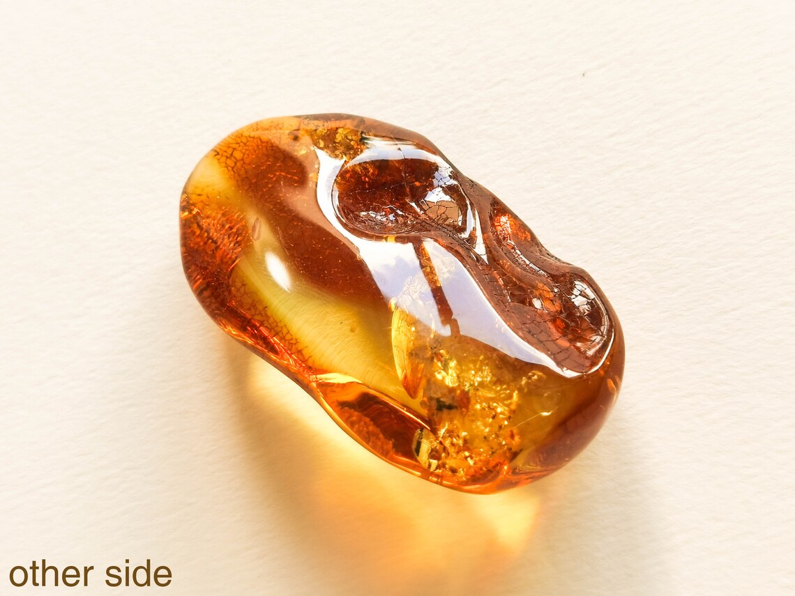 Shiny Dark Brown & Golden Amber Stone Decoration Exclusive - Etsy