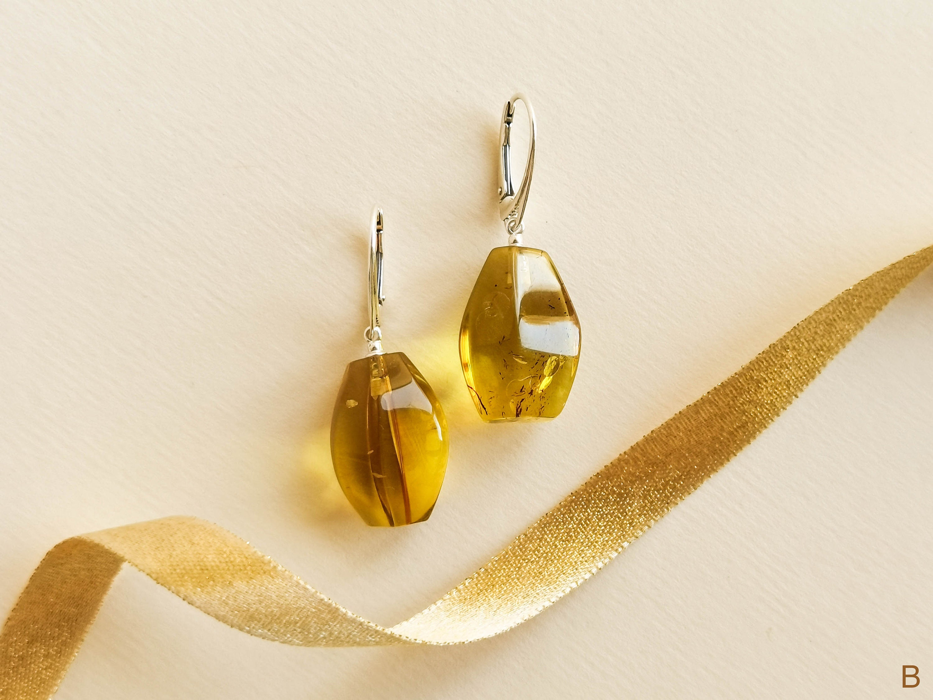 Natural Colombian Copal Light Green Color Small Size Rectangle | Etsy