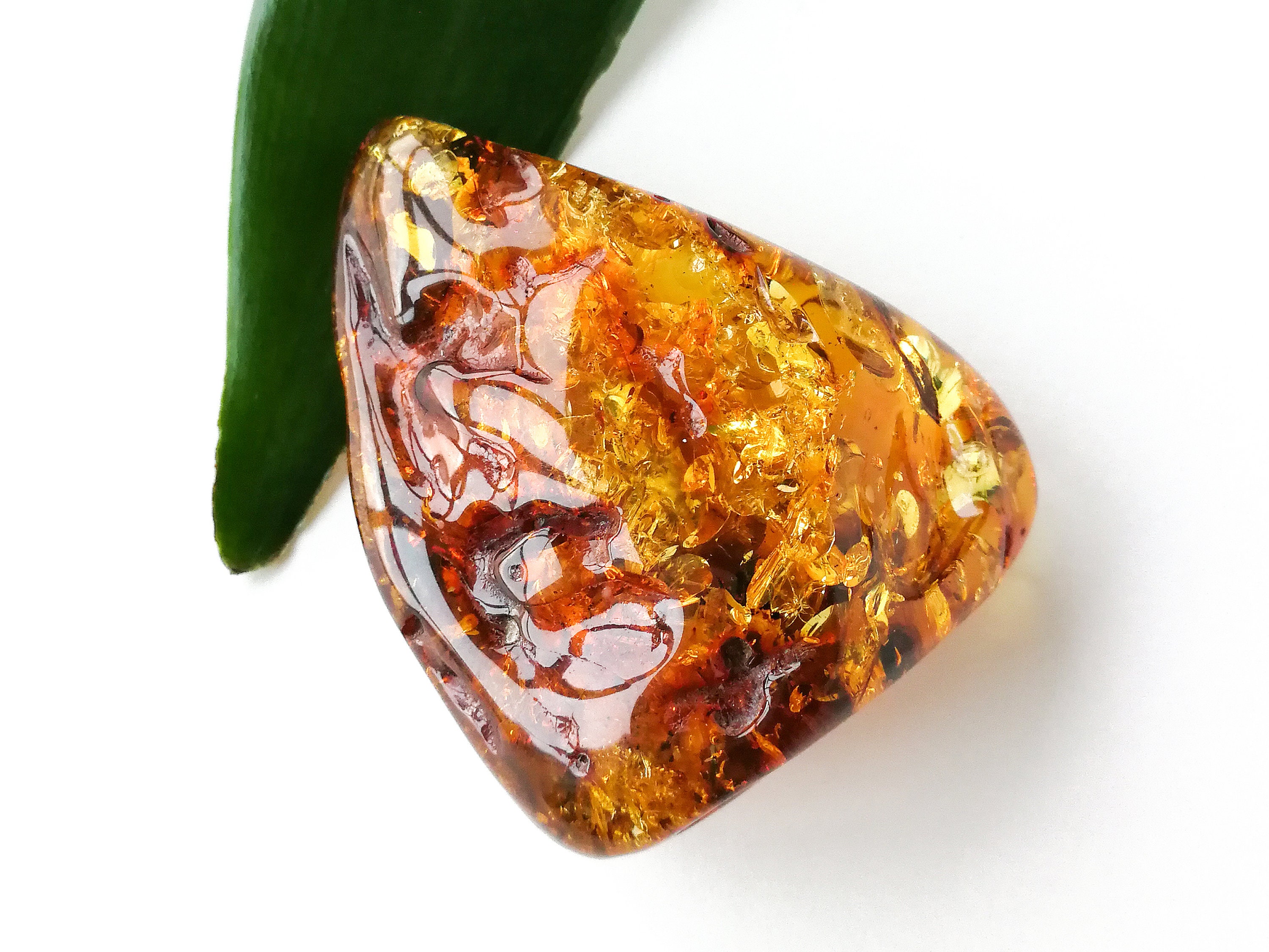 Big Amber Resin Triangle Souvenir for Harmony Home Decor | Etsy