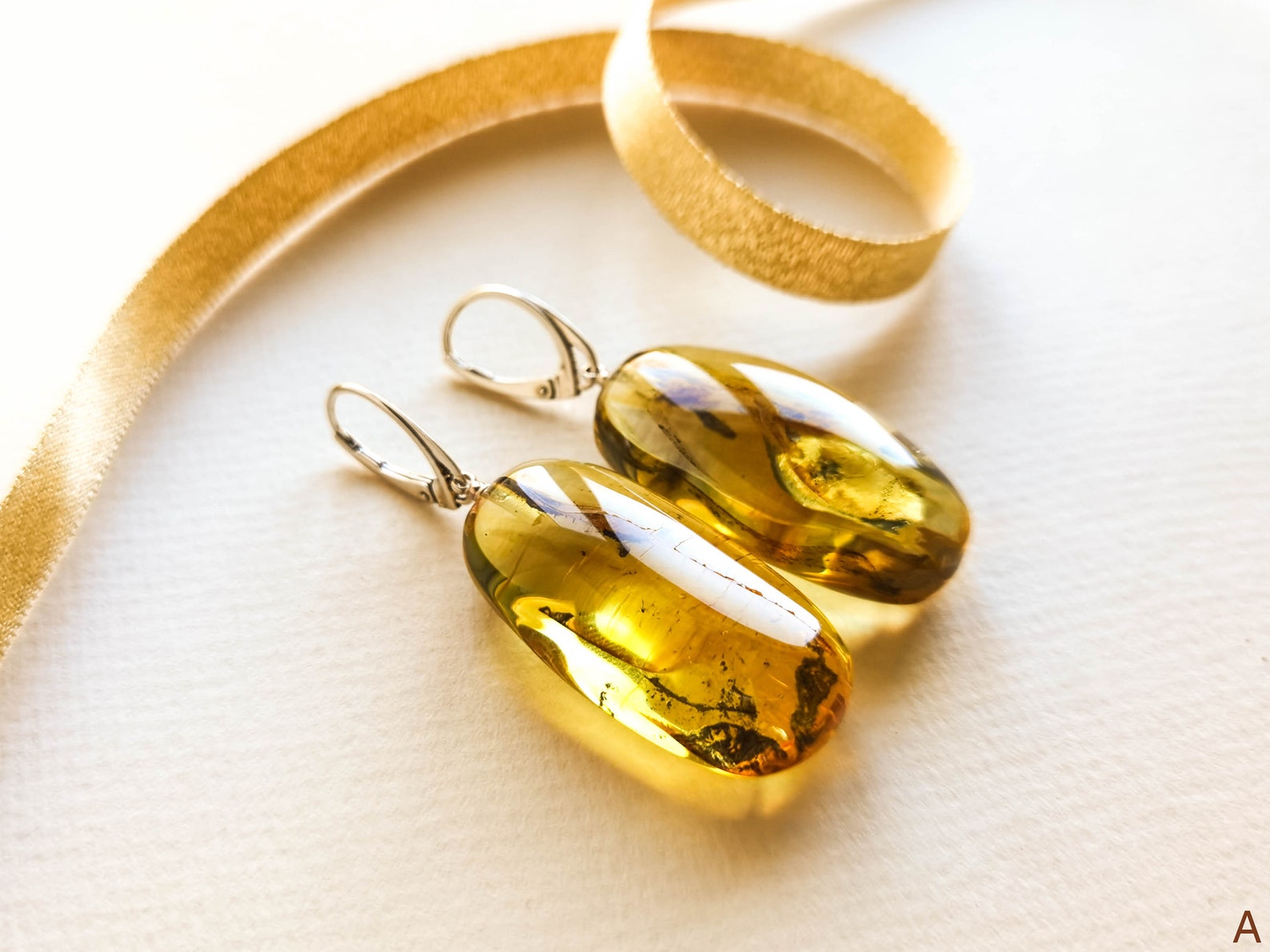 Massive Dark Genuine Amber Round Earrings for Women Amber and | Etsy