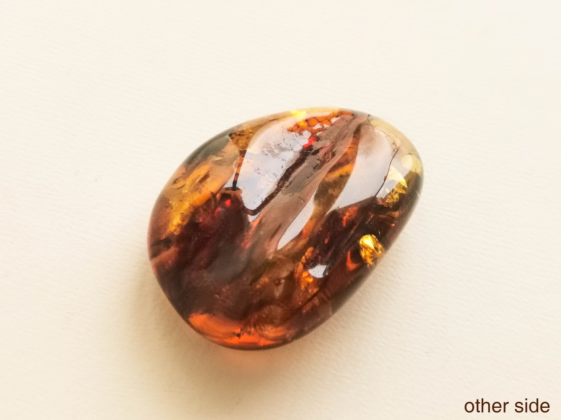 Thick Shiny Cognac Color Amber Memorabilia Stone, Wow Spiritual ...