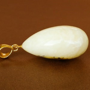 Super White Royal Amber Small Pendant Genuine Baltic Amber | Etsy