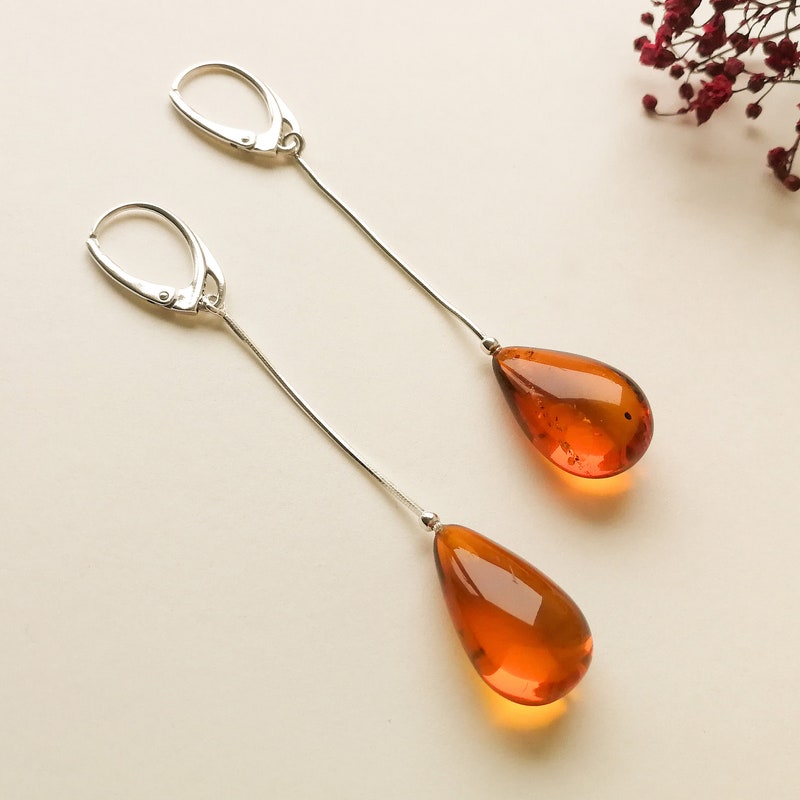 Modern Drop Earrings - Etsy
