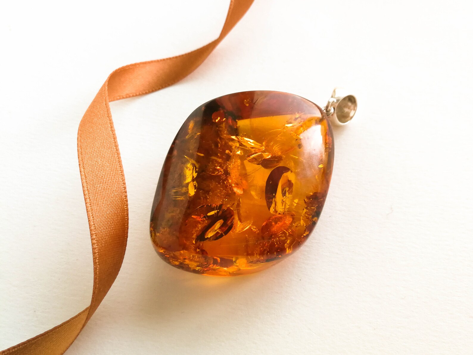 Massive & Shiny Natural Baltic Amber Dark Brown Color Rhombus - Etsy