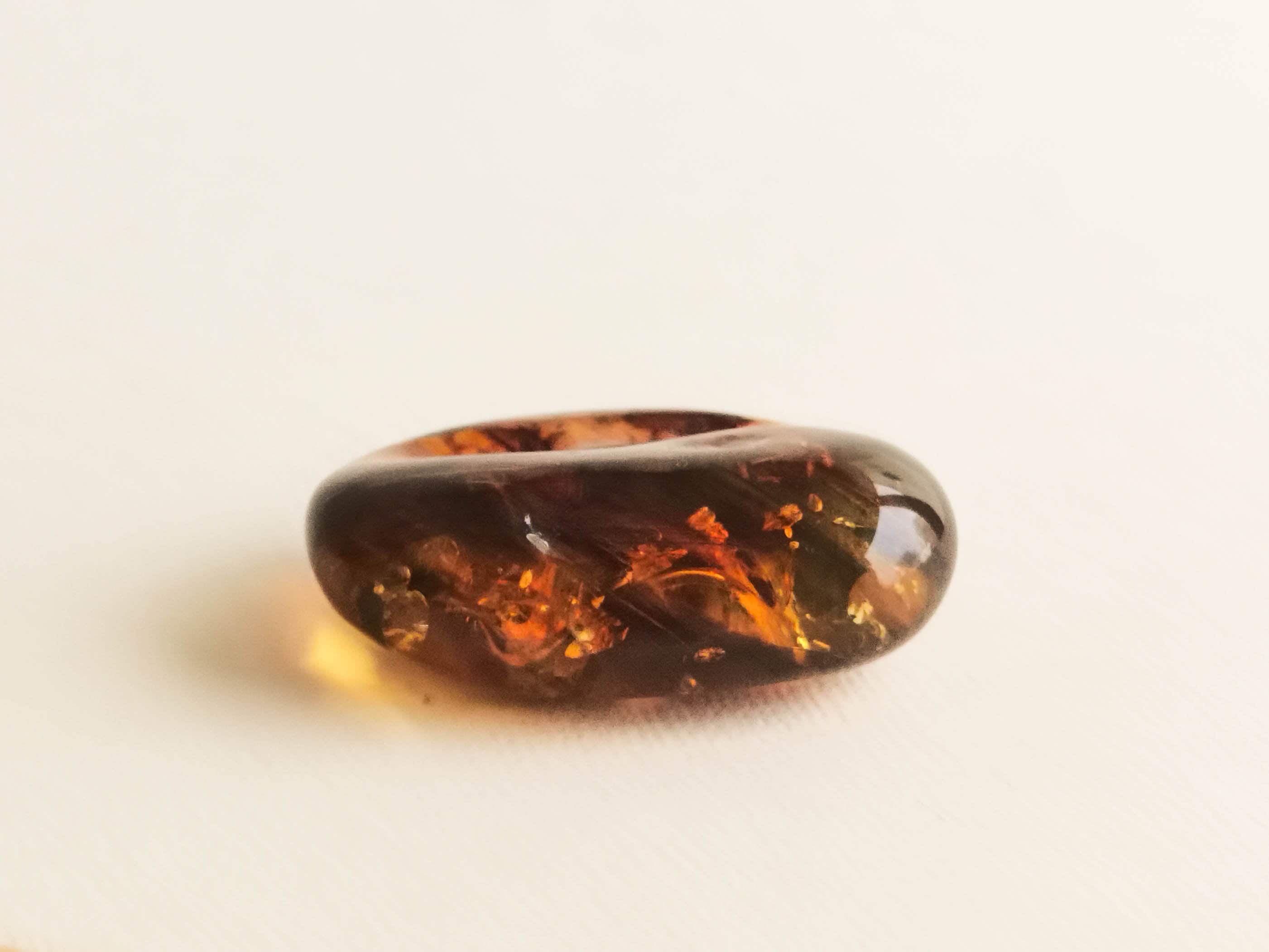 Thick Shiny Cognac Color Amber Memorabilia Stone, Wow Spiritual ...