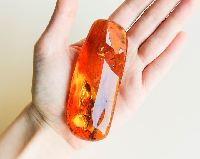 Unique Structured Amber for Souvenir With 3 Insects/ Clear - Etsy
