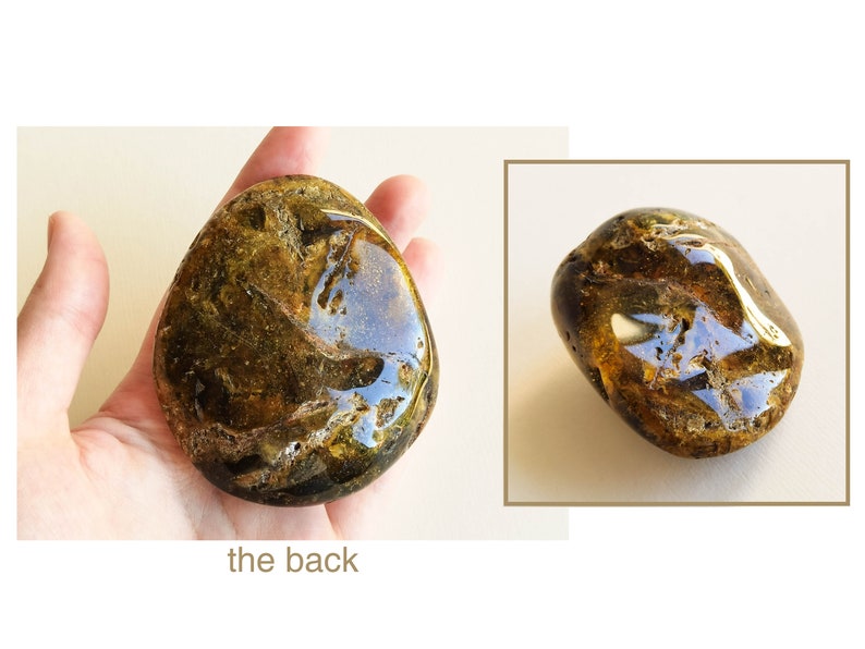 Full Natural Oval Shape Amber Souvenir Stone, Large Original Shape ...