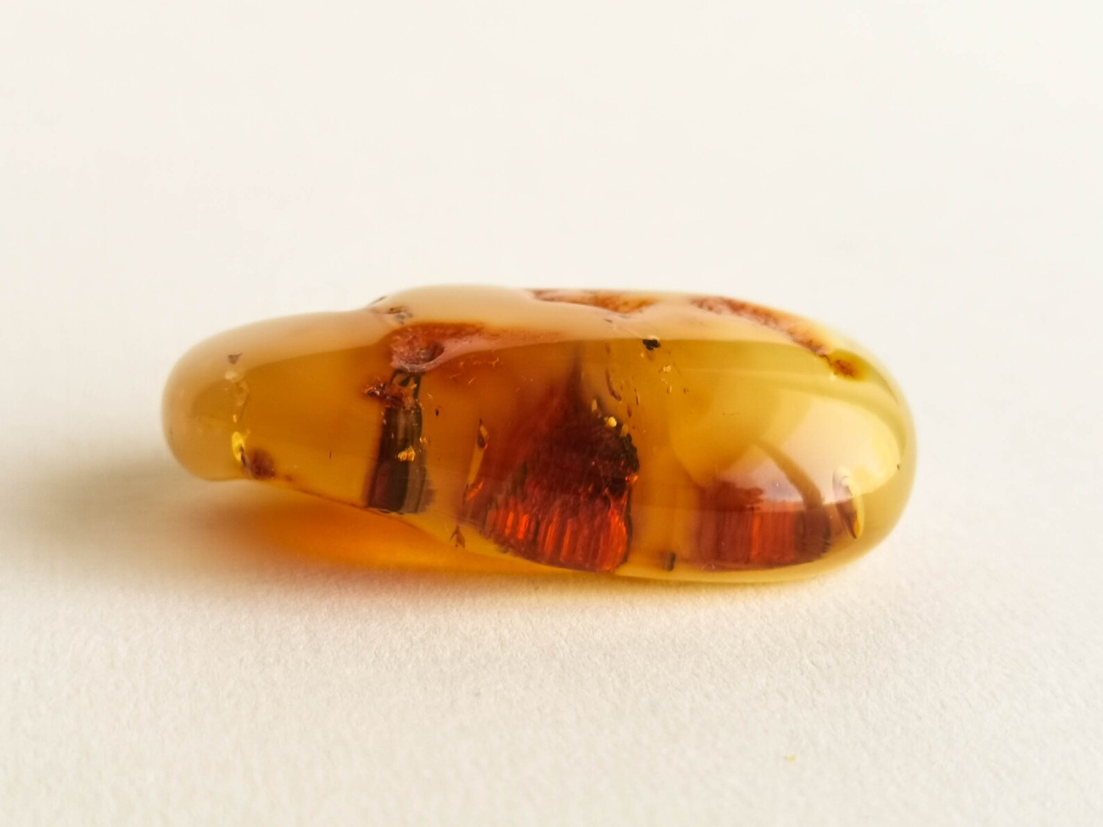 Unique Amber Resin Souvenir, Cognac and White Colors Home Decor Genuine ...