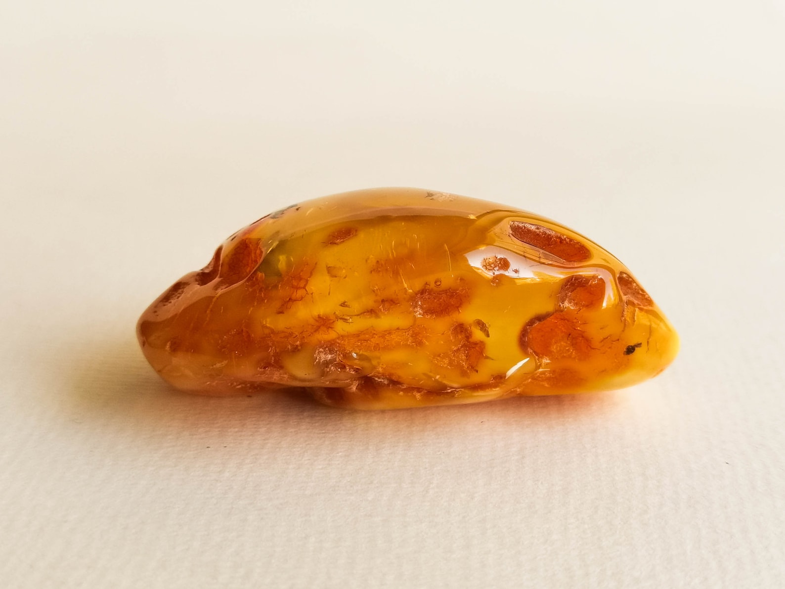 Massive Caramel White Color Amber Souvenir Stone, Yellow Unique Shape ...