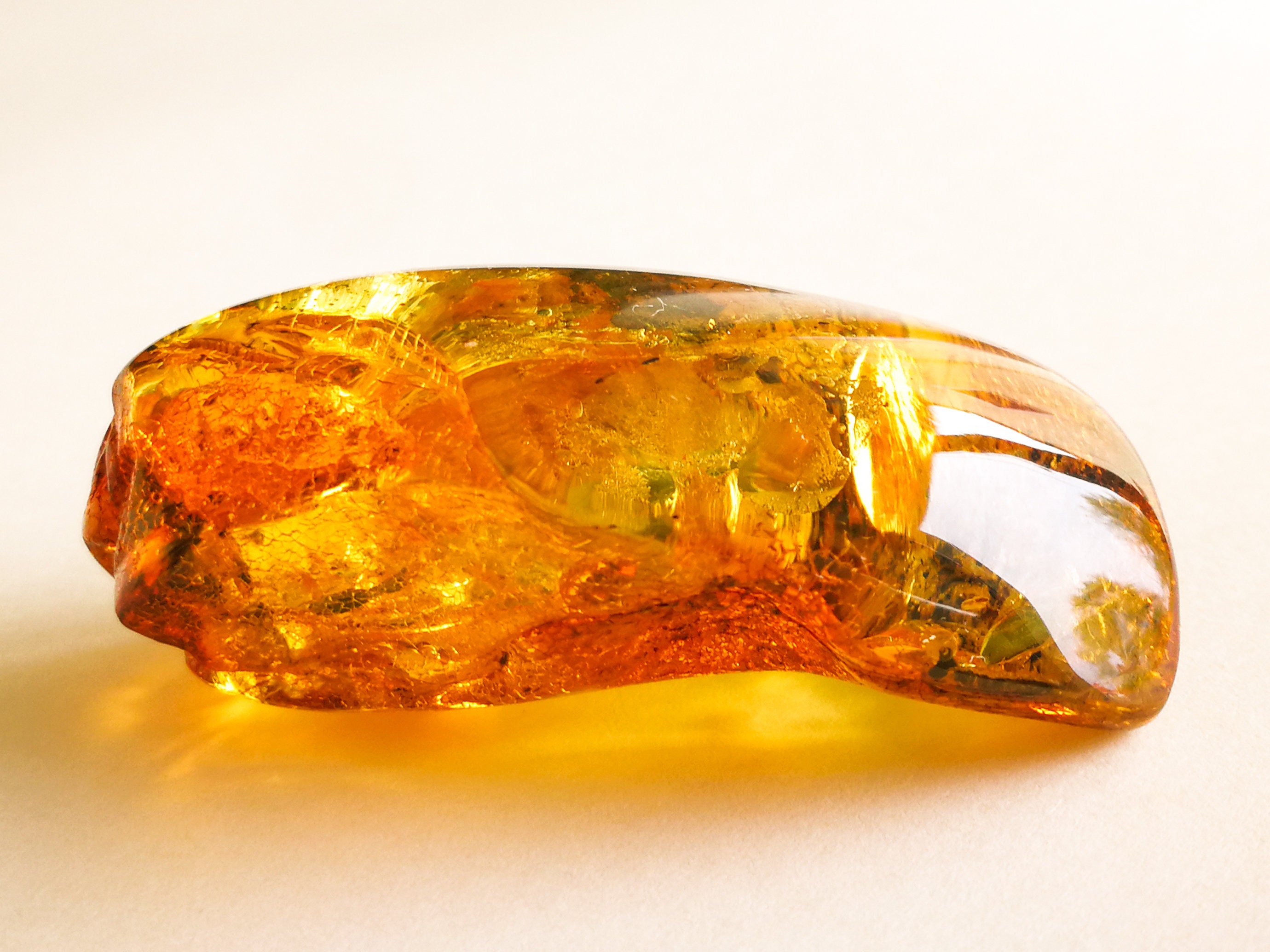 Original shape natural amber resin souvenir dark cognac color | Etsy