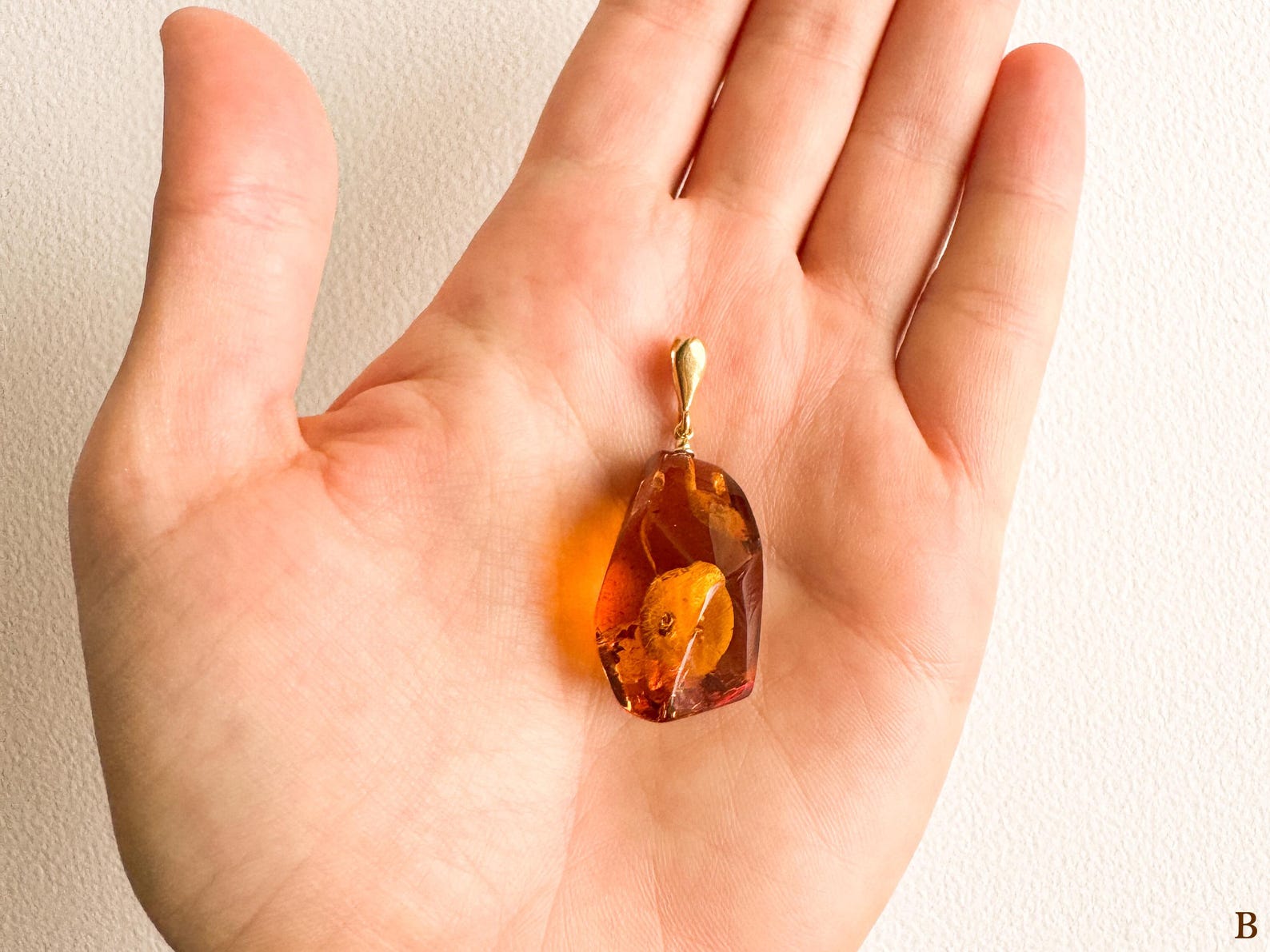 Deep Red Amber Teardrop Pendant With Silver 925, Luxury Faceted Genuine ...