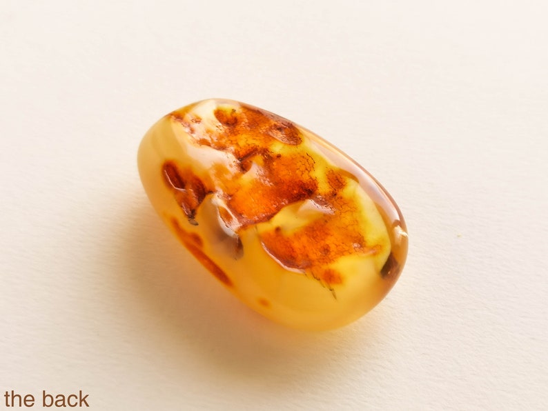 Unique Amber Resin Souvenir, Cognac and White Colors Home Decor Genuine ...