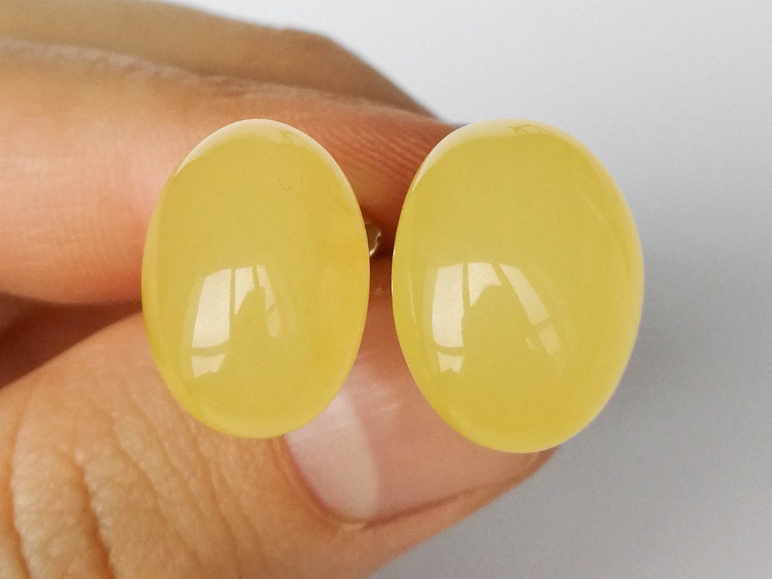 Natural Baltic Amber Bright Yellow/ Butterscotch Color Oval - Etsy