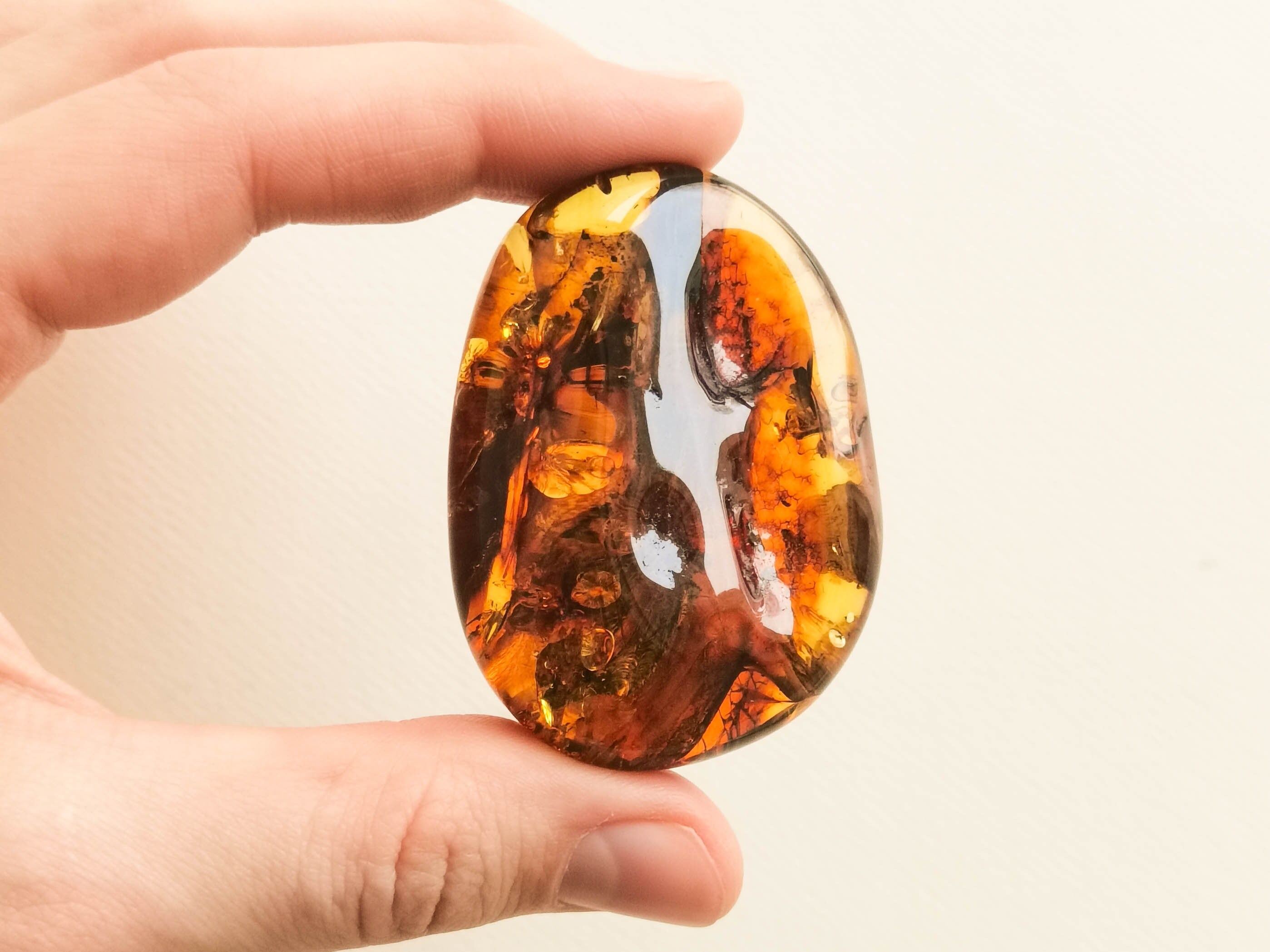 Thick Shiny Cognac Color Amber Memorabilia Stone, Wow Spiritual ...
