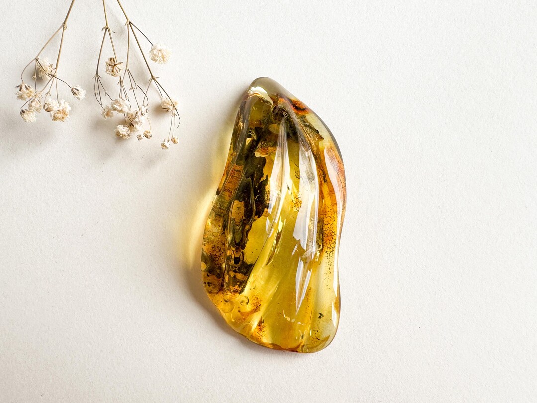 Clear Natural Amber Resin Souvenir, Home Decor Genuine Amber Gemstone ...