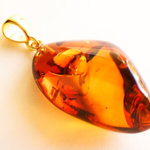 Natural Amber Twisted Unique Shape Pendant Bright Clear - Etsy