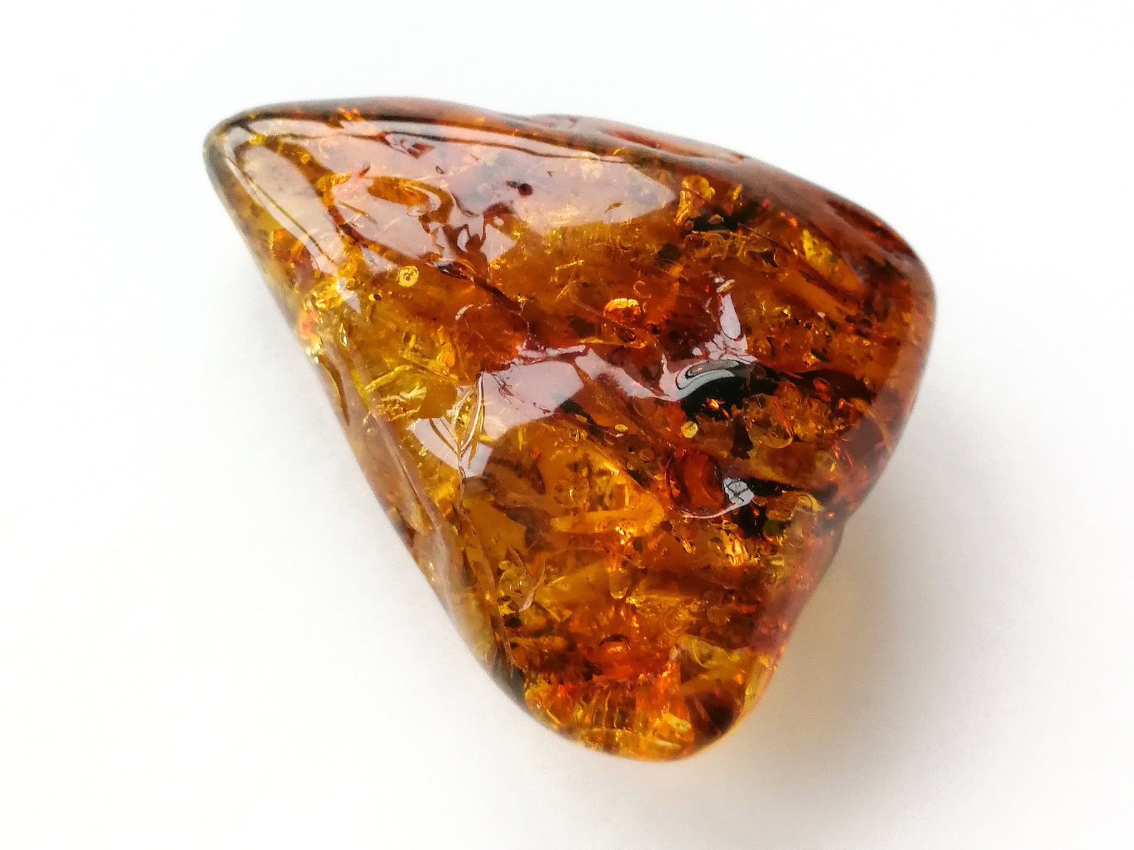 Big Amber Resin Triangle Souvenir for Harmony Home Decor | Etsy