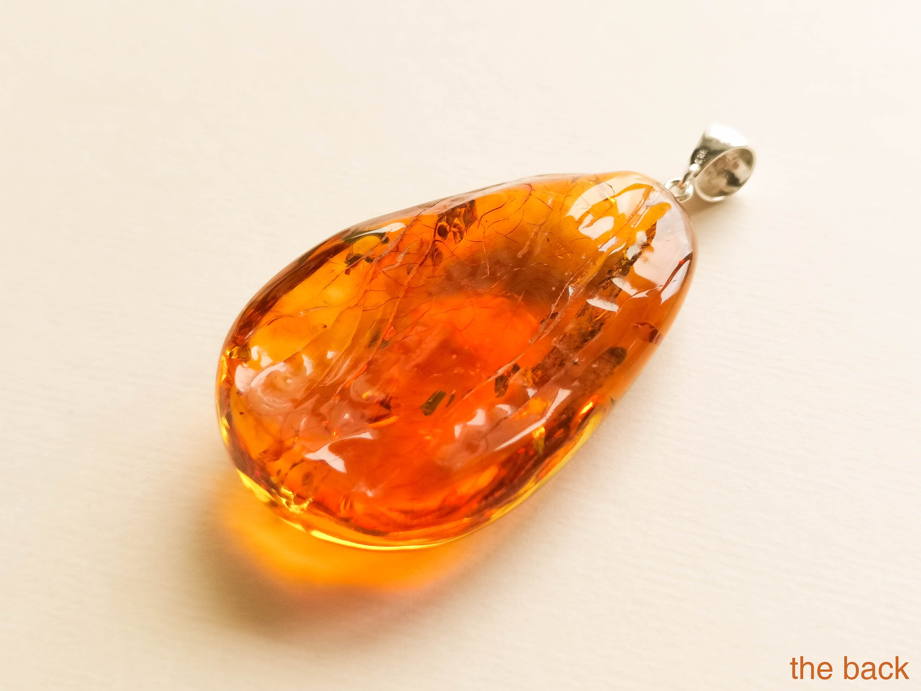 Bright Natural Amber Pendant/ Large Amber Pendant/ Clear Amber | Etsy