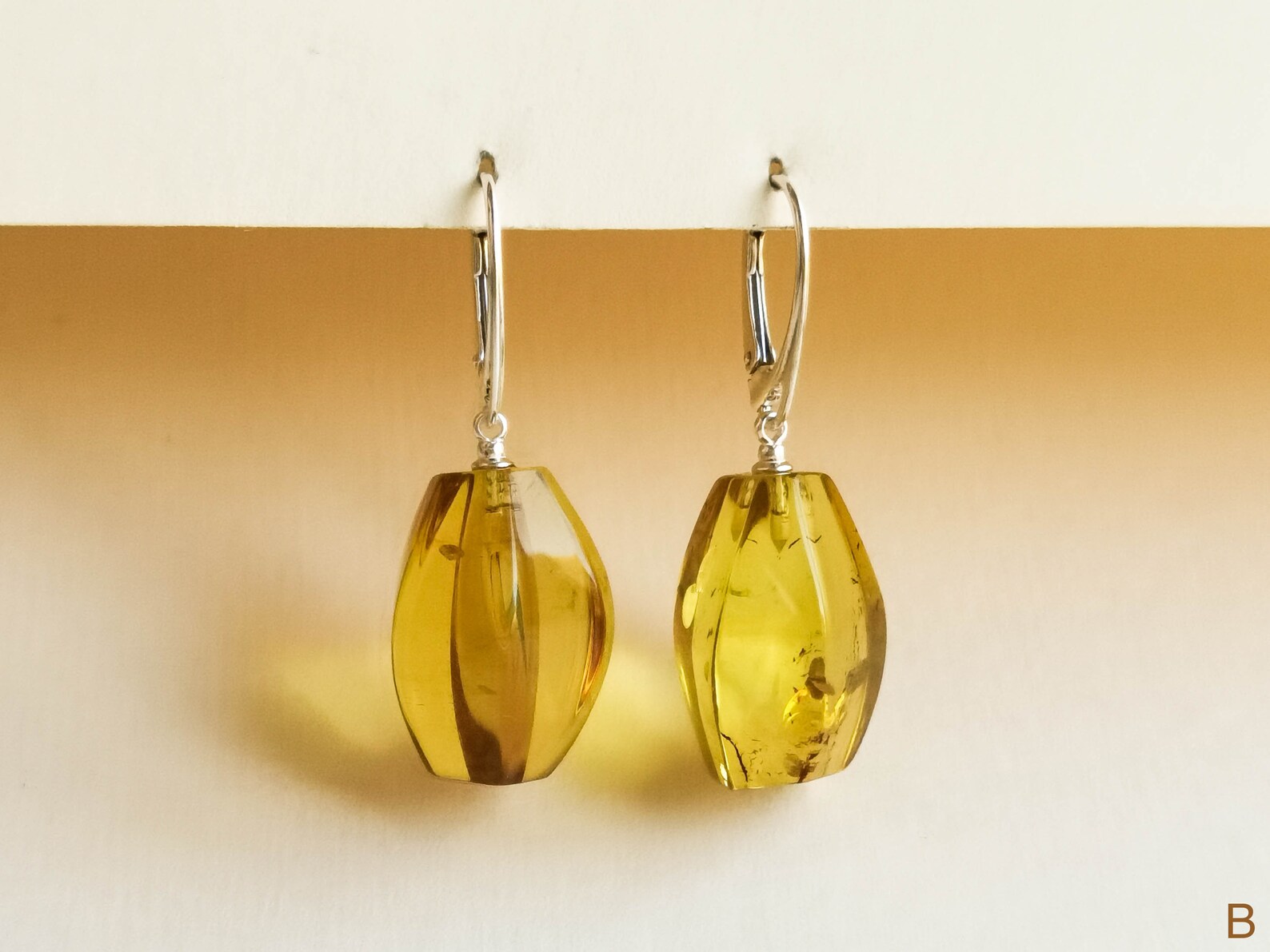 Natural Colombian Copal Light Green Color Small Size Rectangle - Etsy