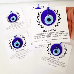 100 Pcs Evil Eye Wedding Favors-4.5cm Greek Evil Eye Mati-handmade Evil ...