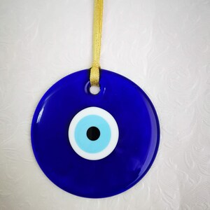 5.90 Inch Diameter Large Glass Evil Eye Wall Hanging-glass Greek Evil ...