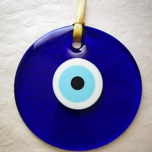5.90 Inch Diameter Large Glass Evil Eye Wall Hanging-glass Greek Evil ...