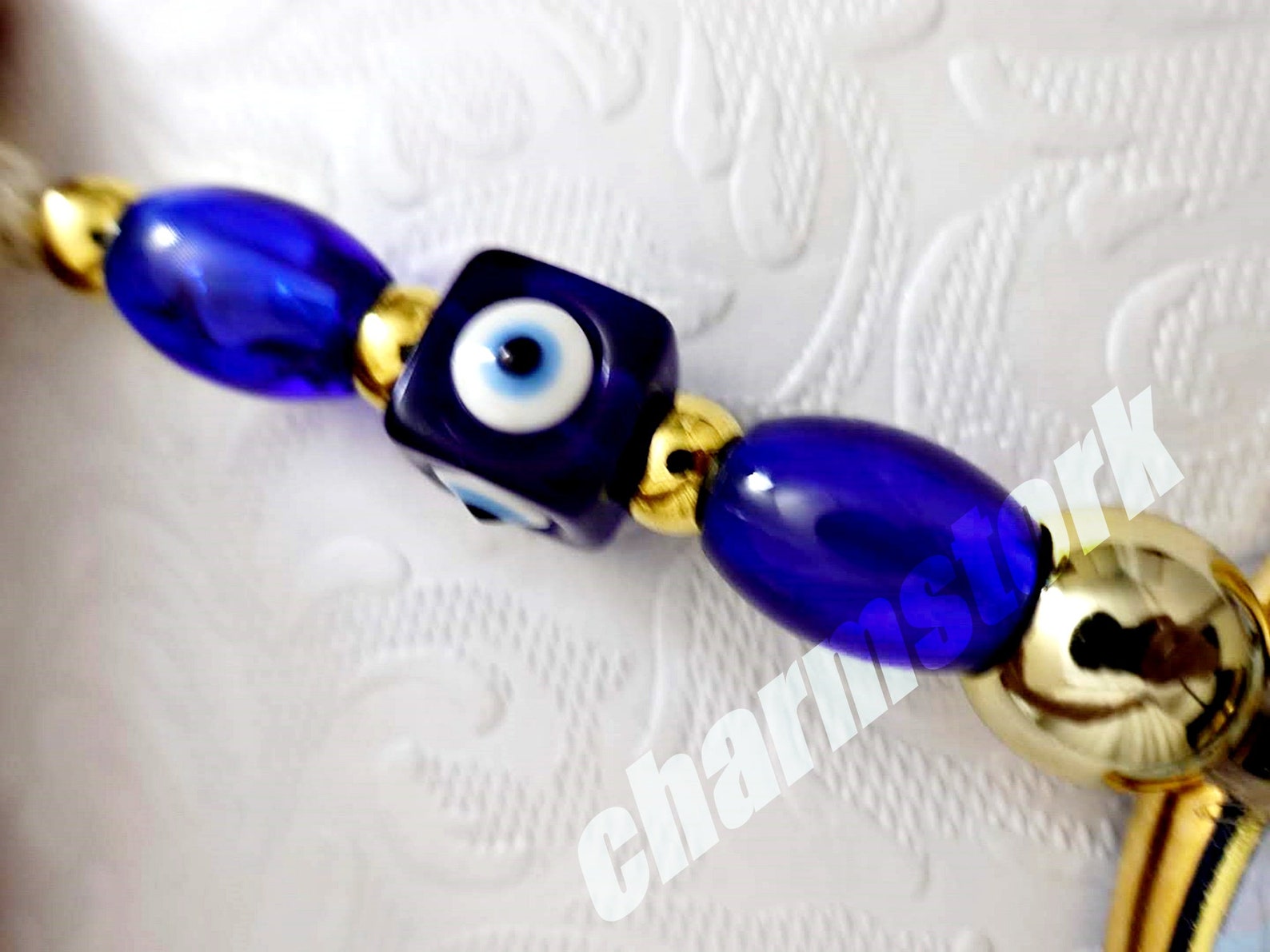 Decal Painted Evil Eye With Gold Trim Evil Eye Amulet home | Etsy