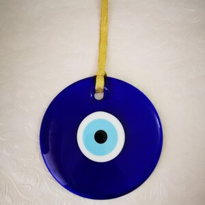 5.90 Inch Diameter Large Glass Evil Eye Wall Hanging-glass Greek Evil ...