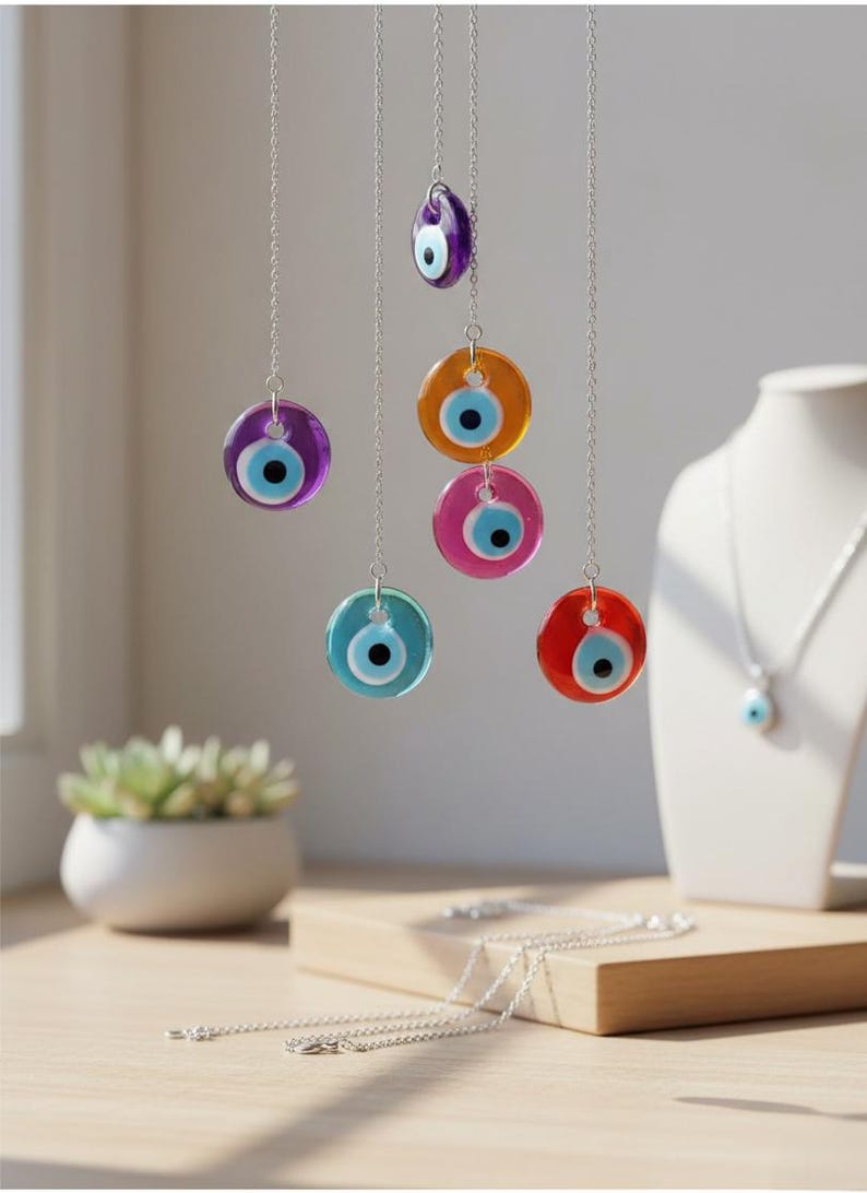Colorful Glass Evil Eye Beads With Hole L Bulk Handmade Nazar Charms ...