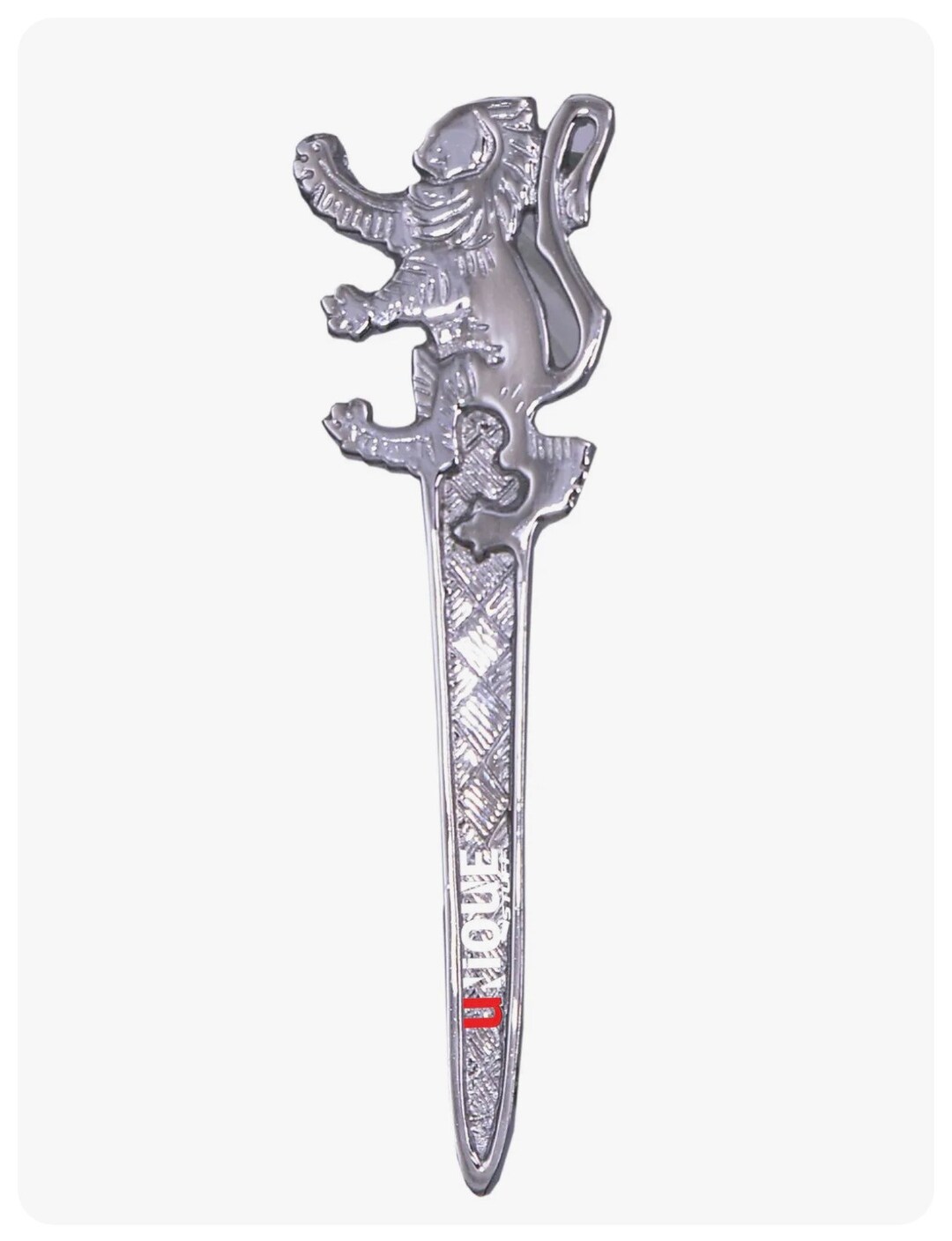 Mens Scottish Highland Lion Rampant Kilt Pin Chrome Finish 4 Long Code ...