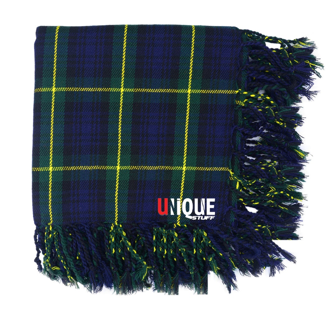 Mens Scottish Kilt Fly Plaid Made of Acrylic Wool Gordon of Tartan Size ...
