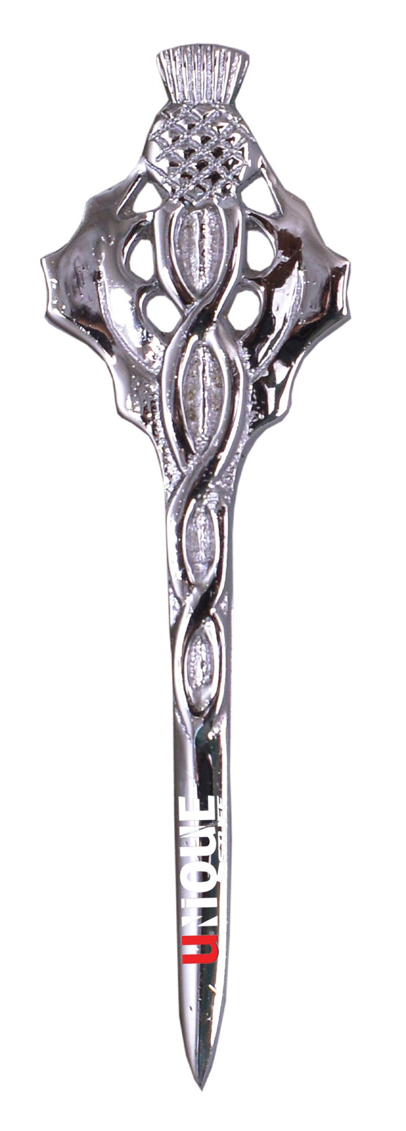 Mens Scottish Highland Thistle Design Kilt Pin Chrome Finish - Etsy