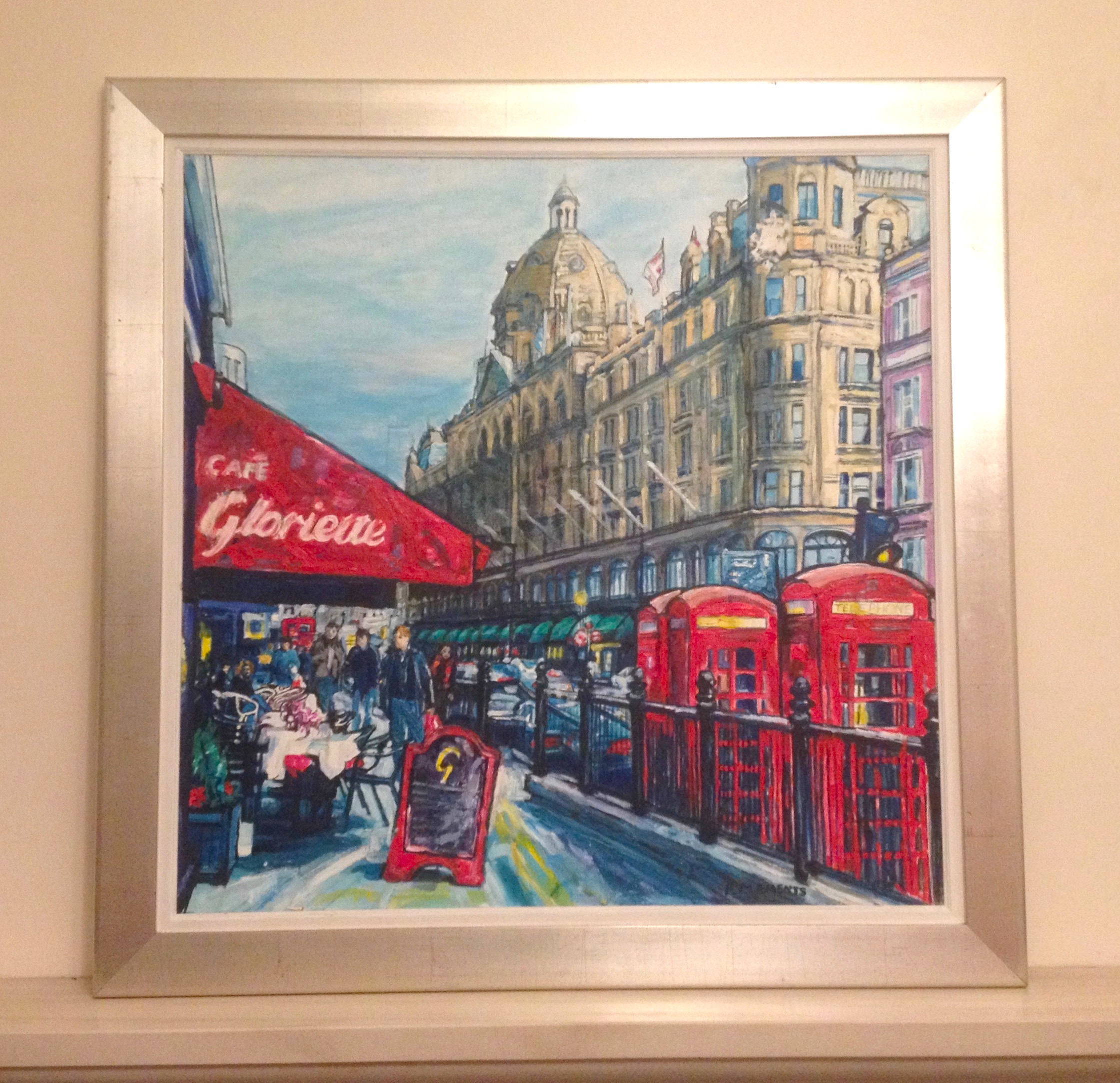 ORIGINAL OIL PAINTING Harrods, London - Etsy