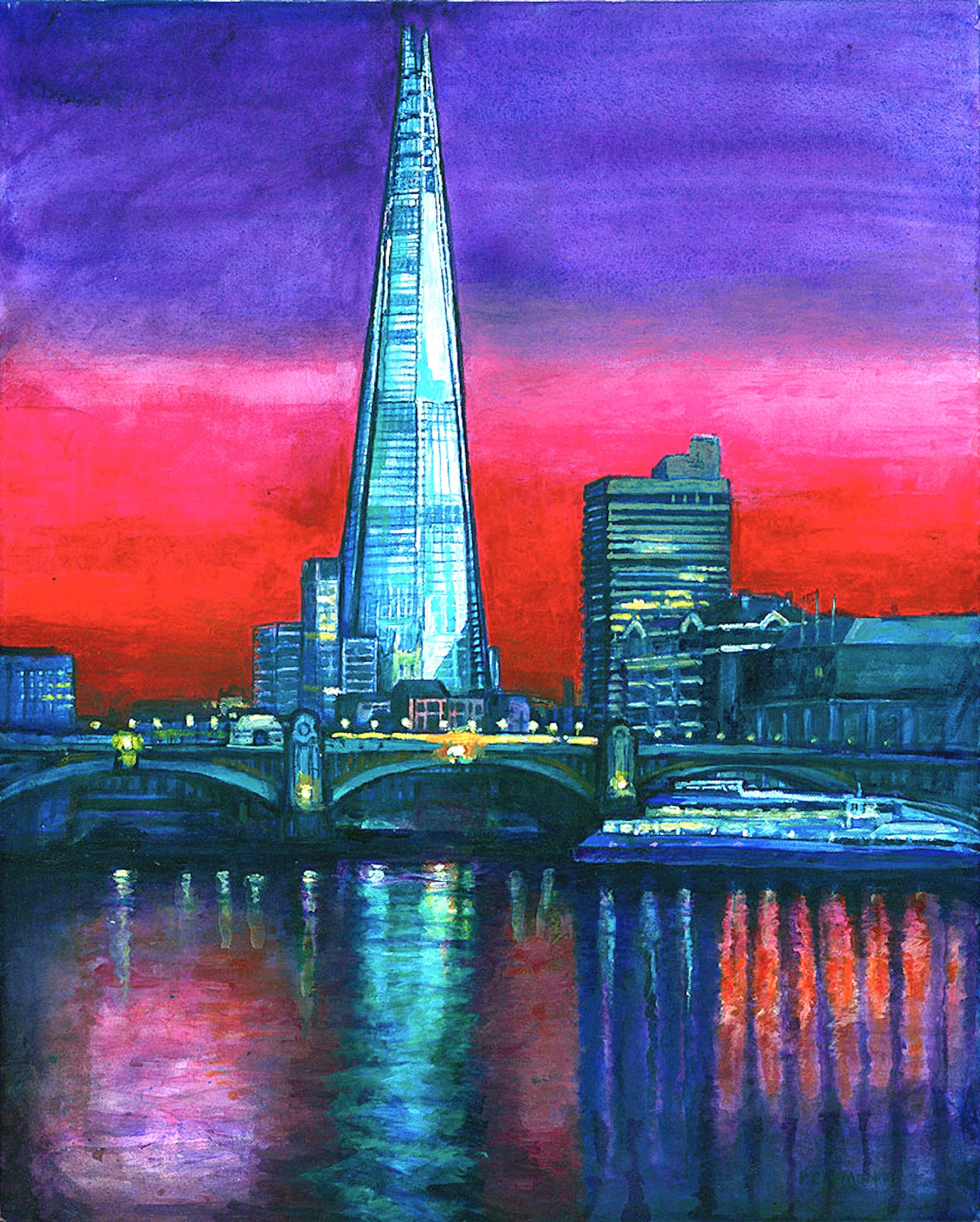 Giclee Print of the Shard London, - Etsy