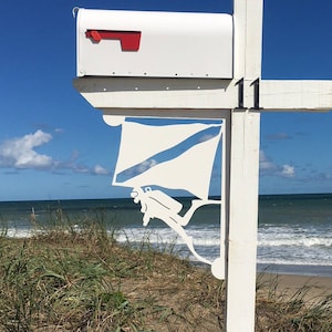 Mailbox Bracket Scuba Diver Large 16x21 Inch, Custom Mailbox, Coastal ...