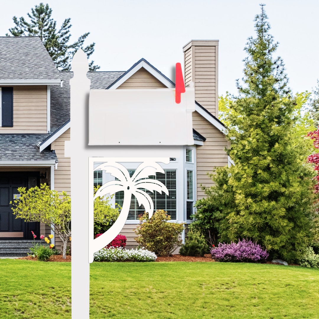 Mailbox Bracket Palm Tree Large 16x21 Inch Custom Mailbox - Etsy