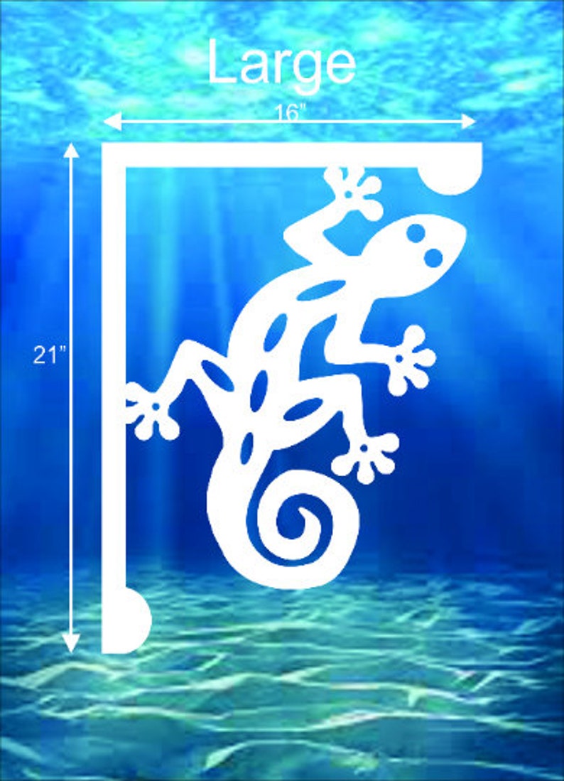 Mailbox Bracket Gecko Large 16x21 Inch Custom Mailbox - Etsy