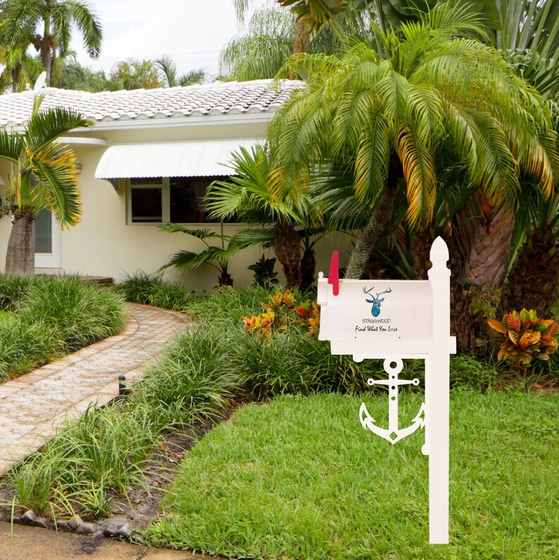 Mailbox Bracket Anchor Medium 12x16 Inch Custom Mailbox - Etsy