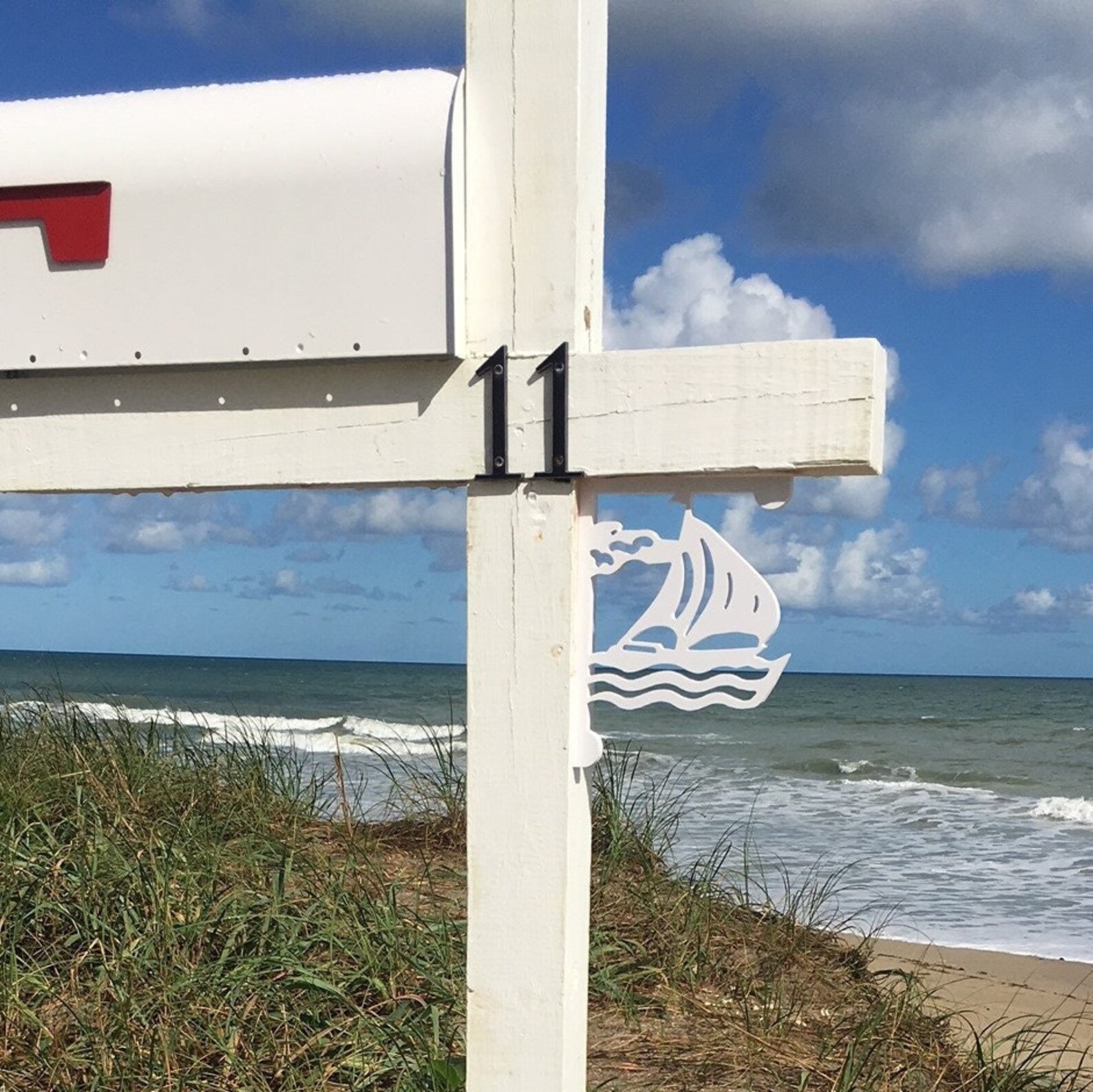 Mailbox Bracket Sailboat Small 7x9 Inch Custom Mailbox - Etsy
