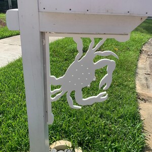 Mailbox Bracket Crab Large 16x21 Inch, Custom Mailbox, Coastal ...