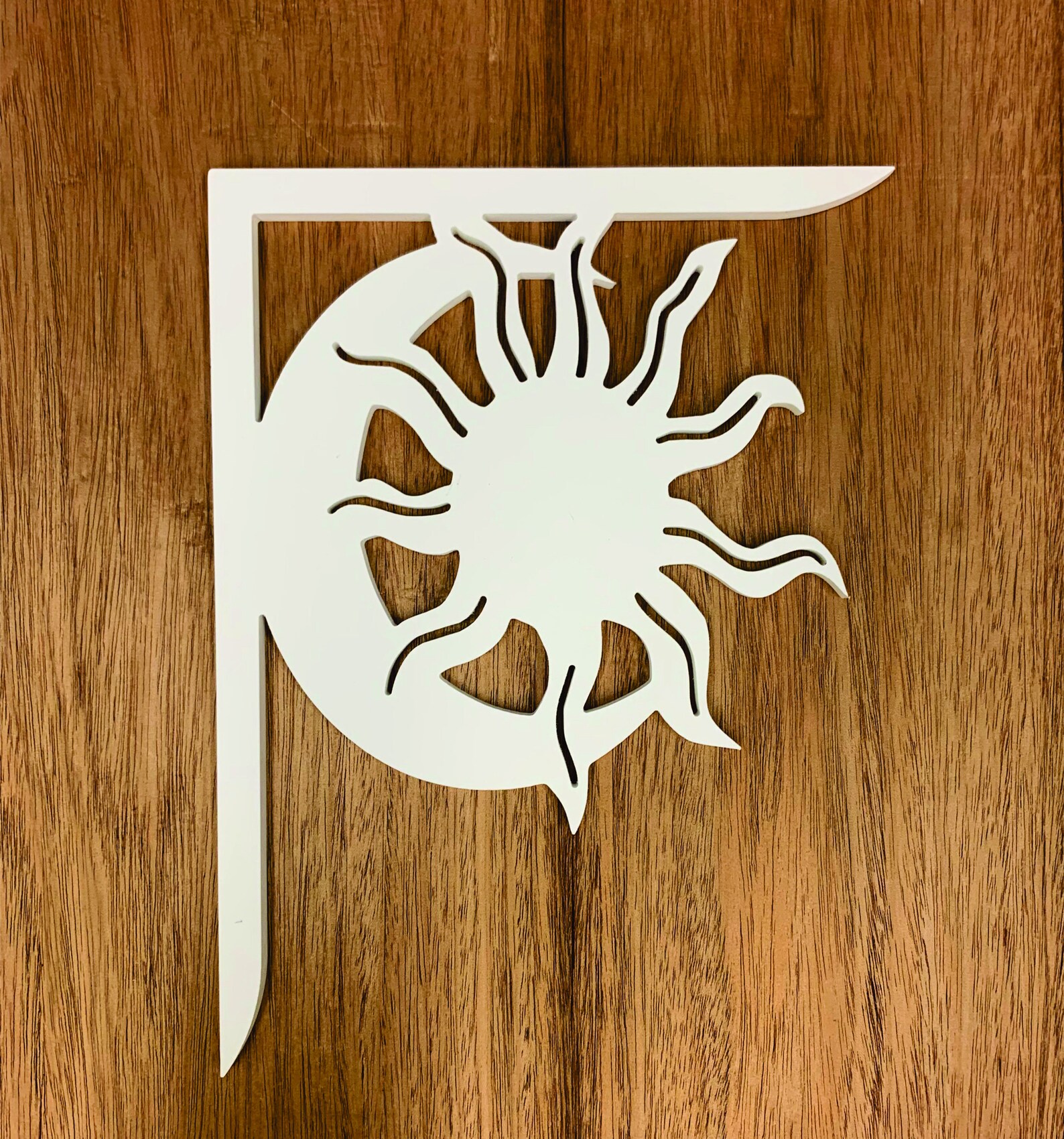 Mailbox Bracket Sun and Moon Medium 12x16 Inch Custom | Etsy