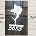House Number Sign, Sailfish, Plaque, Address Plaque, Address Sign ...