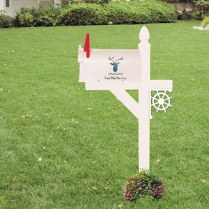 Mailbox Bracket Ship's Wheel Small 7x9 Inch Custom - Etsy