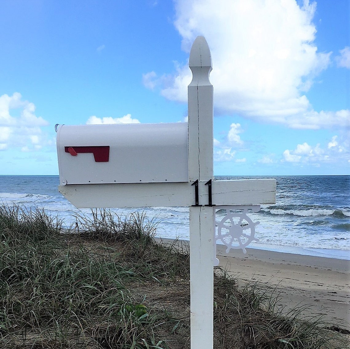 Mailbox Bracket Ship's Wheel Small 7x9 Inch Custom - Etsy