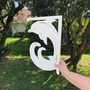 Mailbox Bracket Dolphin and Baby 12x16 Inch, Custom Mailbox, Coastal ...