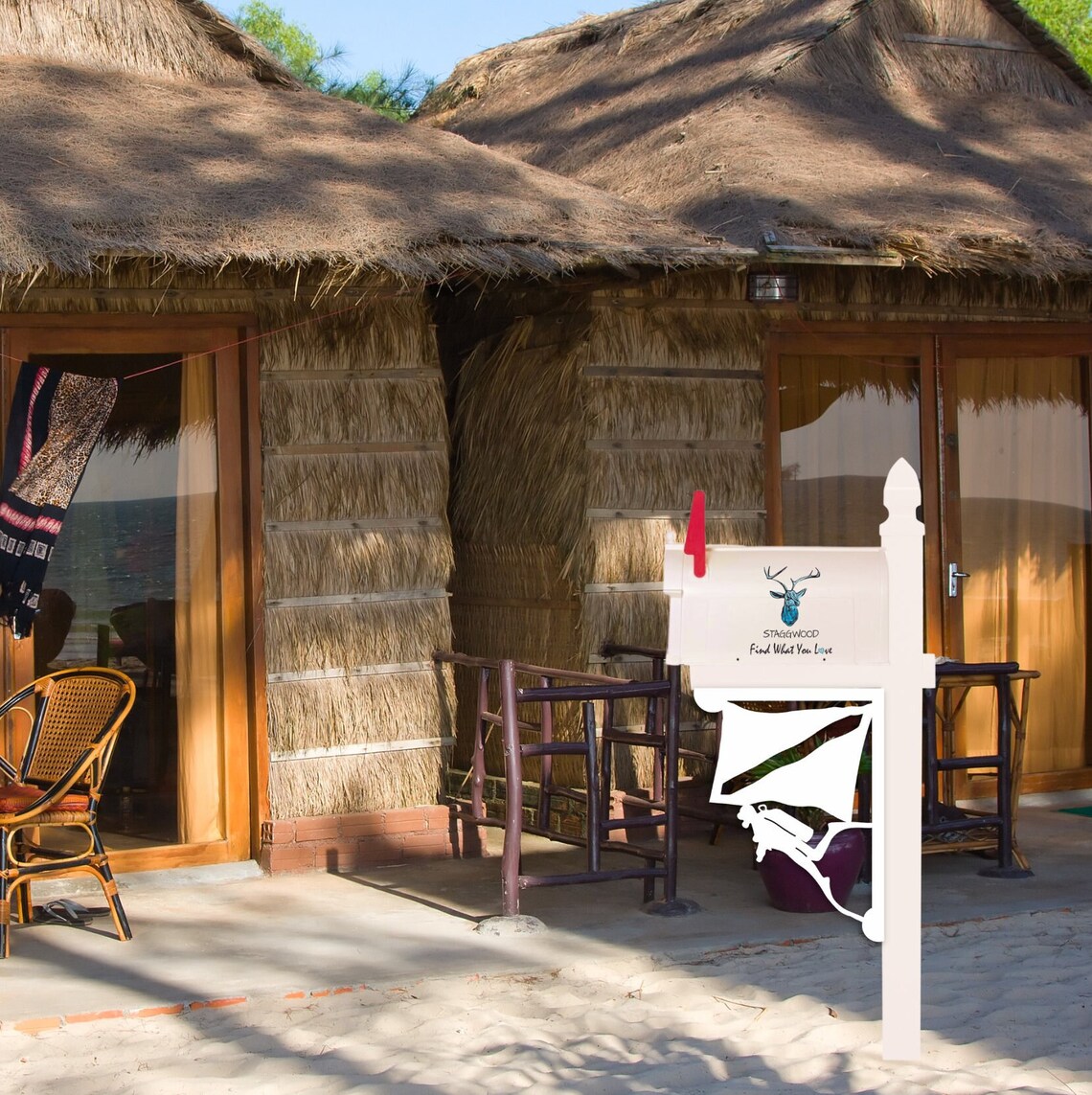 Mailbox Bracket Scuba Diver Large 16x21 Inch Custom - Etsy