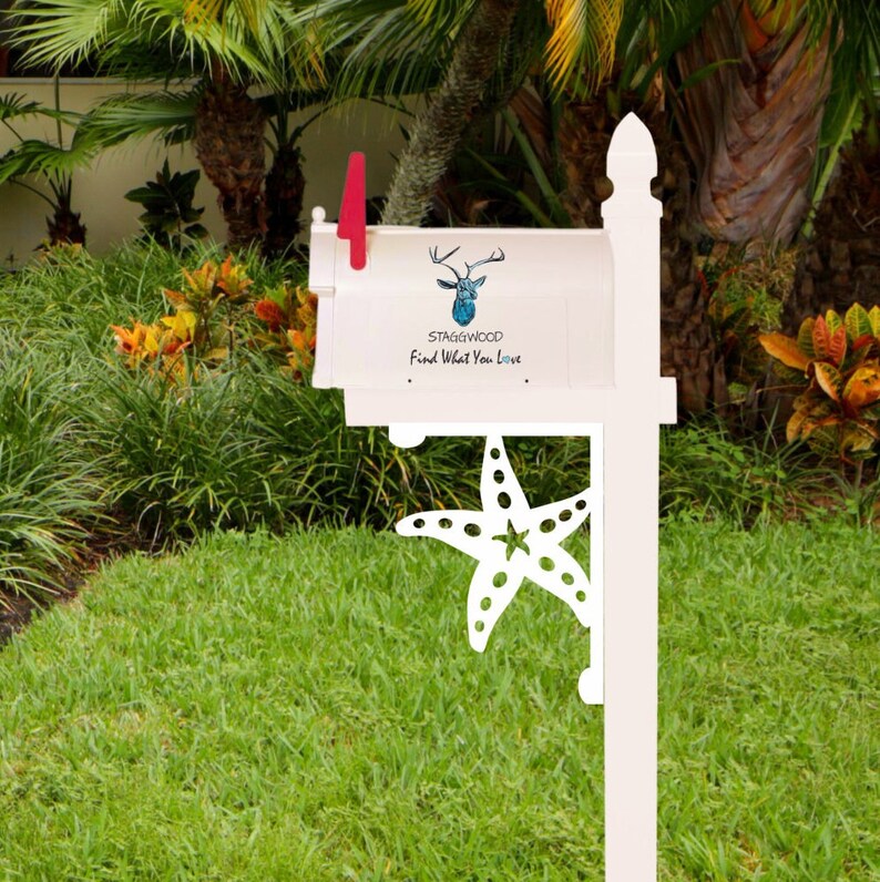 Mailbox Bracket Starfish Medium 12x16 Inch Custom Mailbox - Etsy