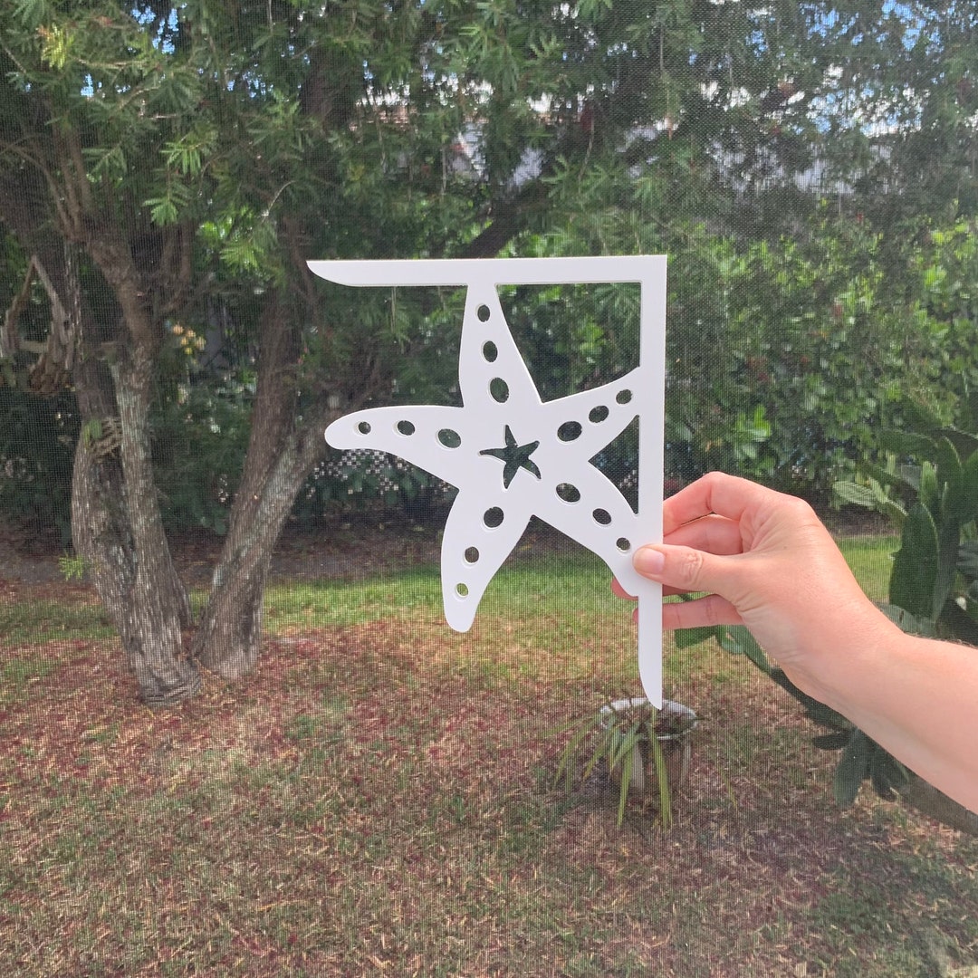 Mailbox Bracket Starfish Small 7x9 Inch, Custom Mailbox, Coastal ...