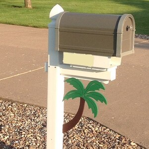 Mailbox Bracket Palm Tree Large 16x21 Inch, Custom Mailbox, Coastal ...
